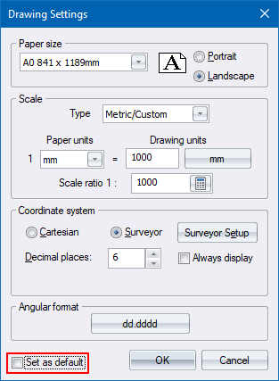 Drawing Settings